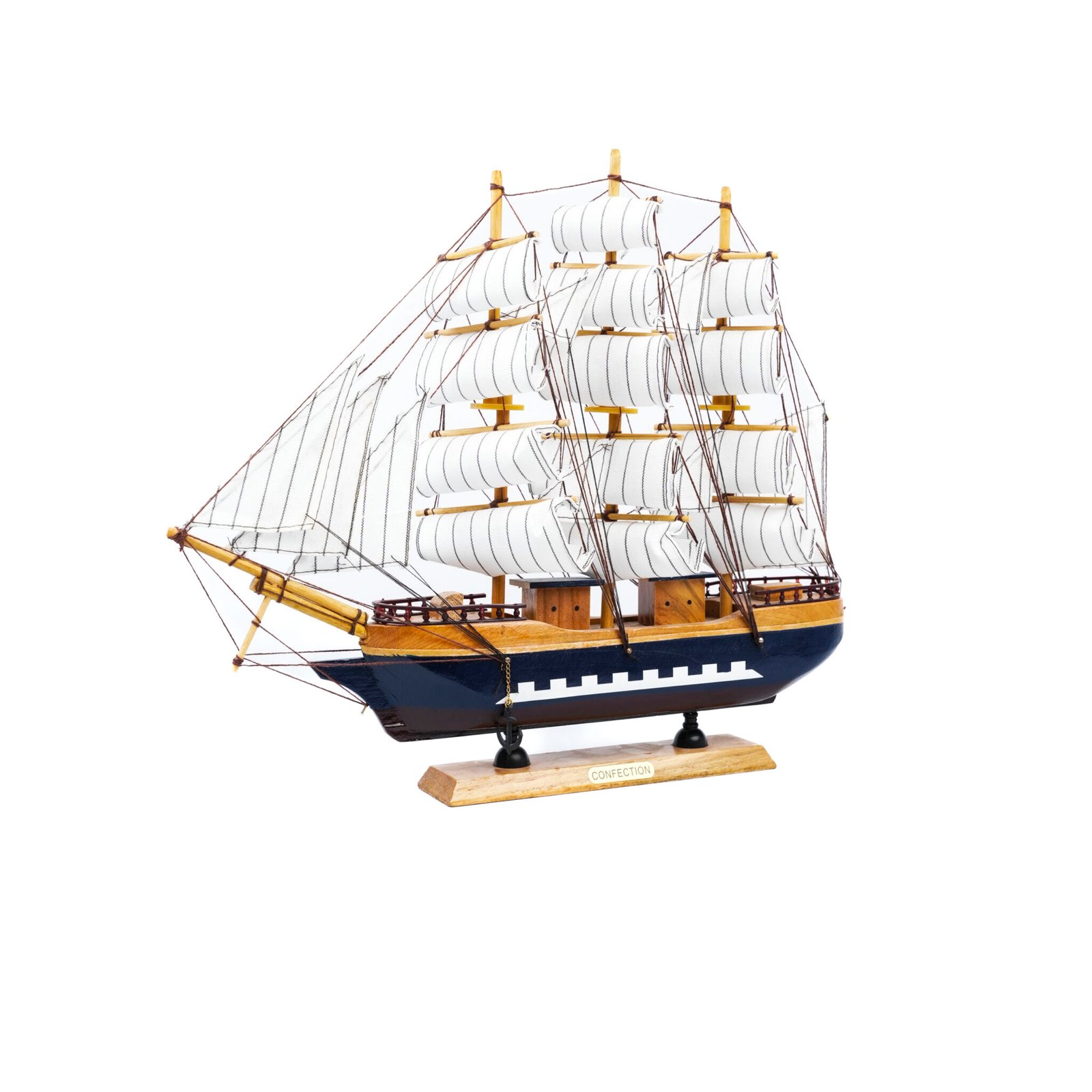 Decorative Wooden Sailing Ship Model - Large | House of Gifts